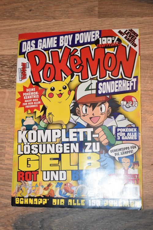 Das Game Boy Power Pokemon Lösungsheft Gelb, Rot und Blau (Gebraucht ...