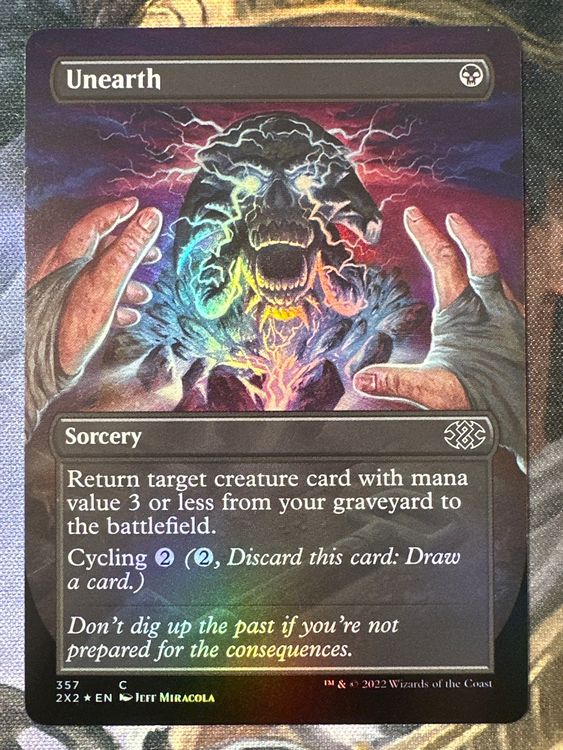 Unearth FOIL Variant 357 Double Masters 2022 | Kaufen auf Ricardo