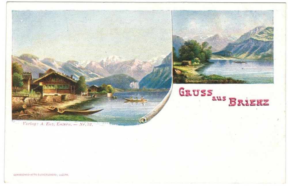 AK Gruss aus Brienz um 1900 (Gebraucht) in Zürich für CHF 3 – mit Lieferung auf Ricardo kaufen