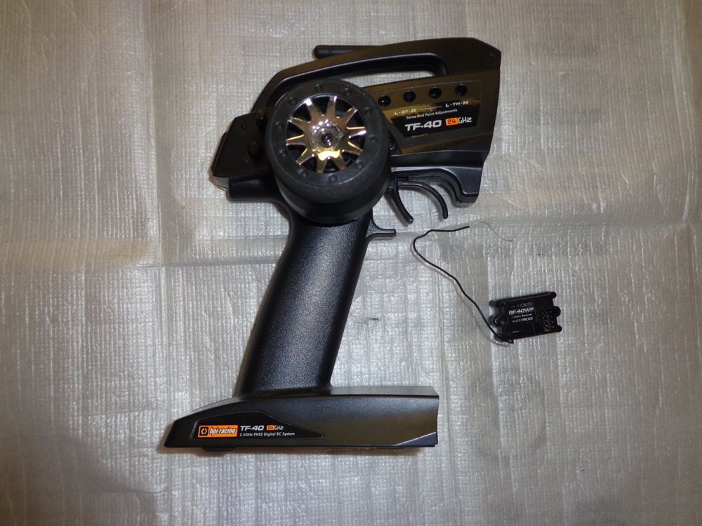 3 Kanal Fernsteuerung HPI TF-40 2.4GHz mit RF-40WP Waterprof (Gebraucht ...