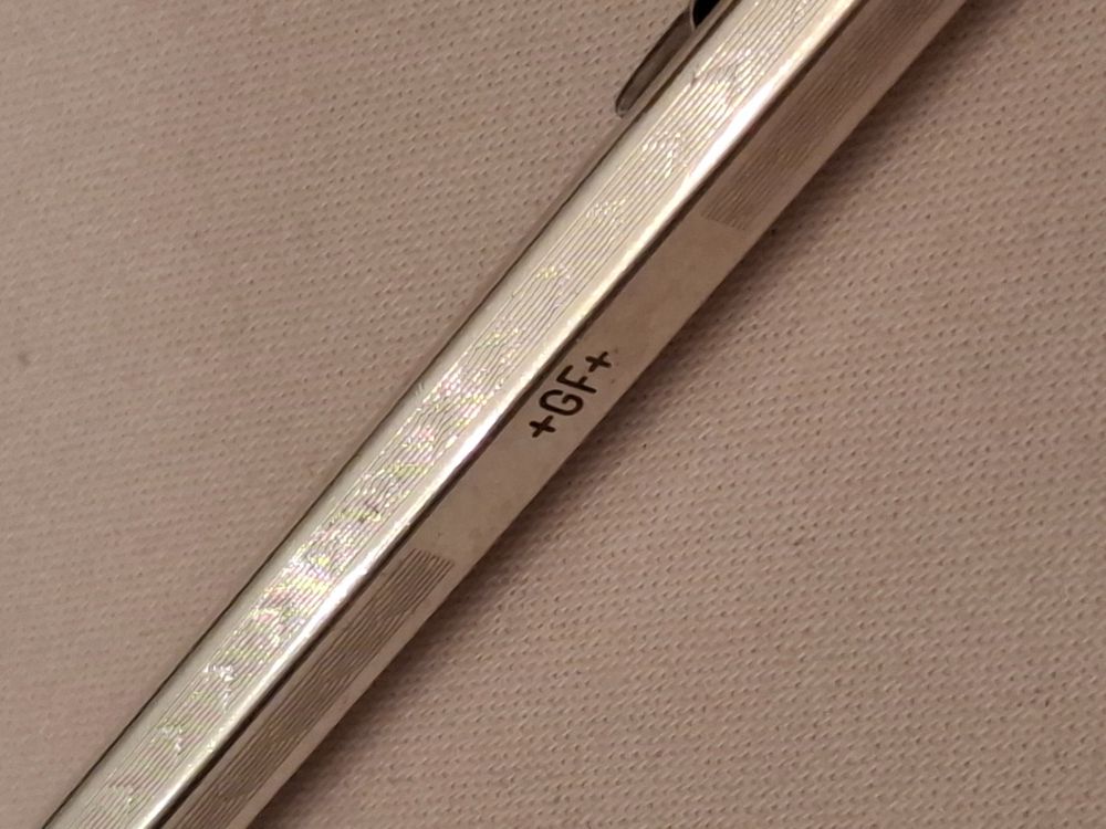 VINTAGE, Caran D`Ache, Ecridor Chevron, versilbert + GF + (Neu (gemäss ...