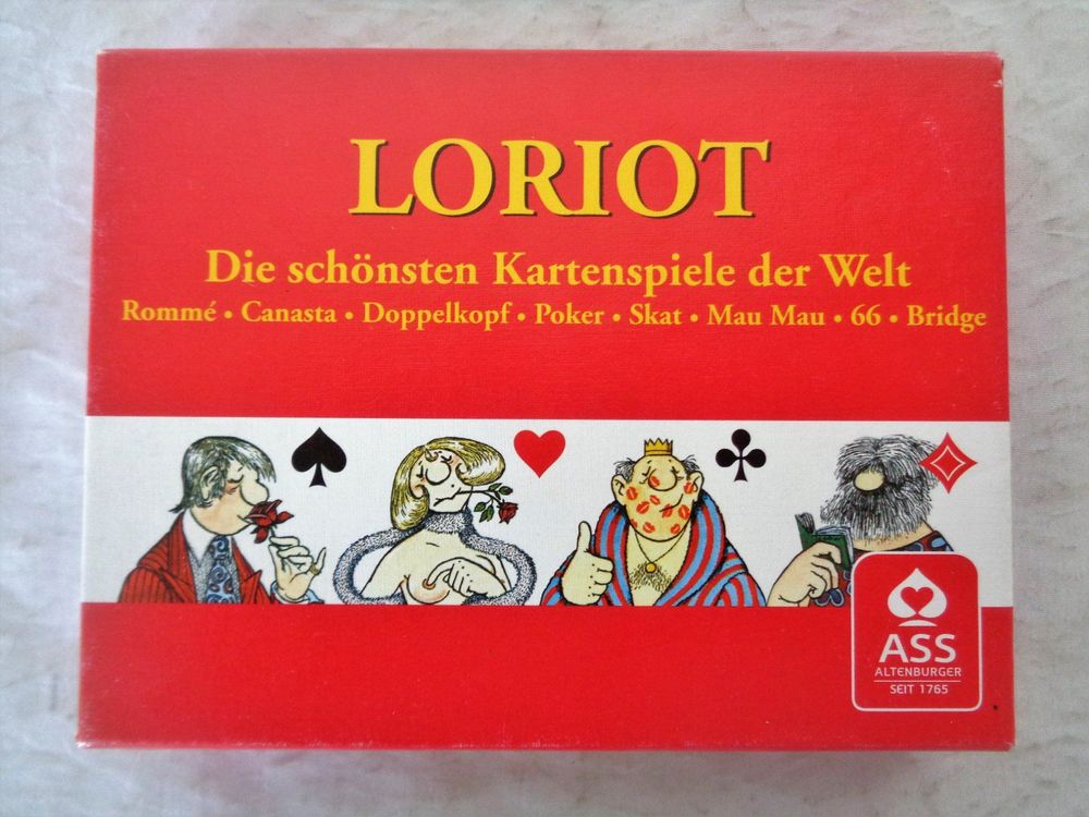 Loriot Spielkarten - Komplett ohne Spielanleitungen (Gebraucht) in ...