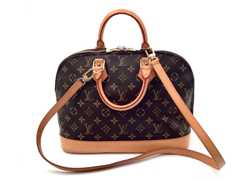 Louis Vuitton Alma PM Monogram mit langem Schulterriemen (Gebraucht) in ...
