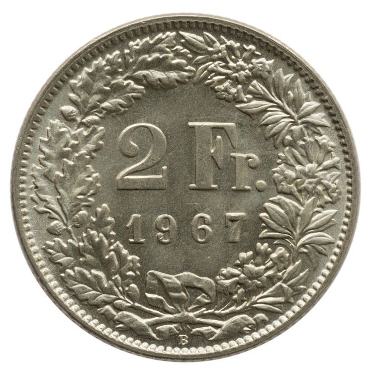 2 Franken 1967 Silber (Gebraucht) in Rotkreuz für CHF 6 – mit Lieferung auf Ricardo kaufen
