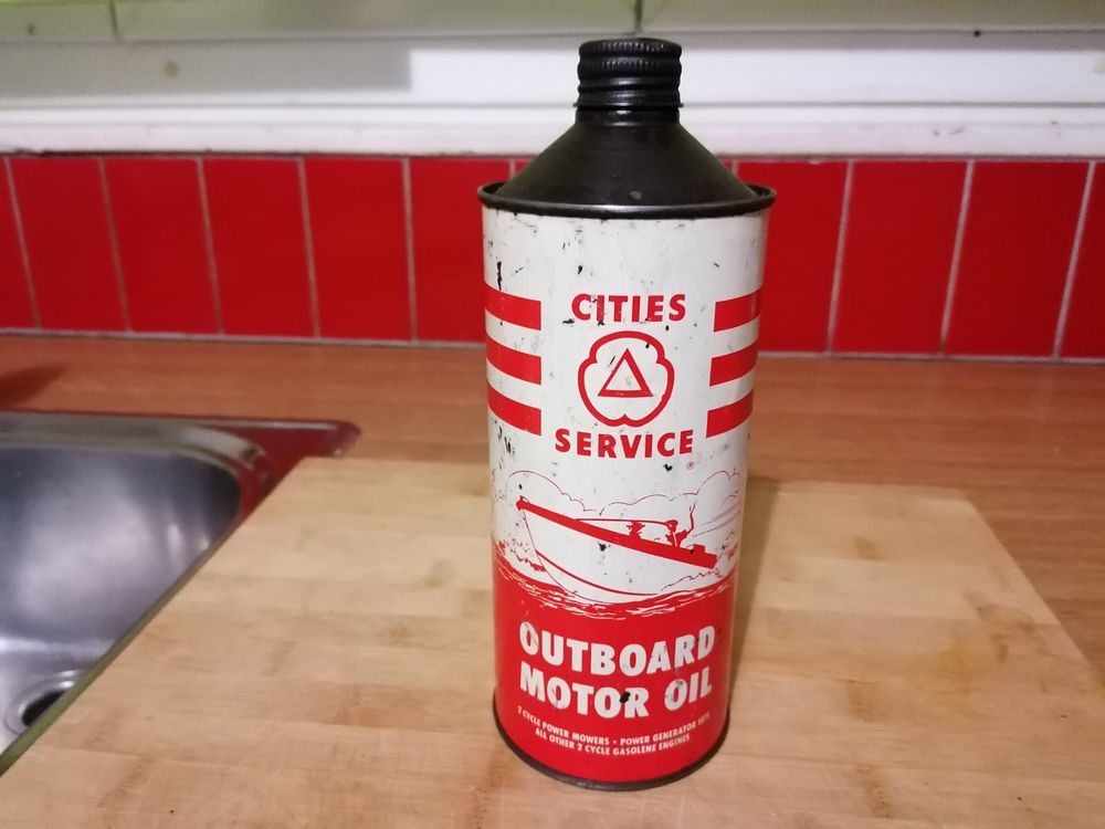 Outboard motor Oil USA BP Shell Esso Avia oldtimer collector | Kaufen ...