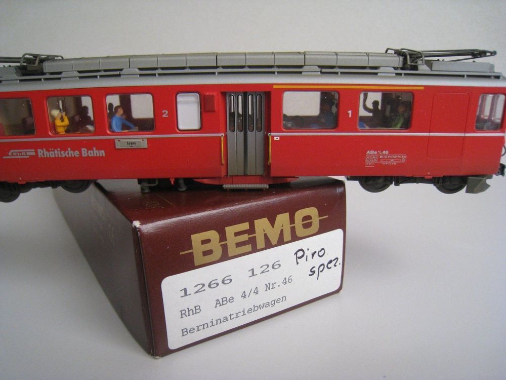 Bemo Rhb ABe 4/4 46 + Figuren+Finish von Modellbau Pirovino (Neu ...