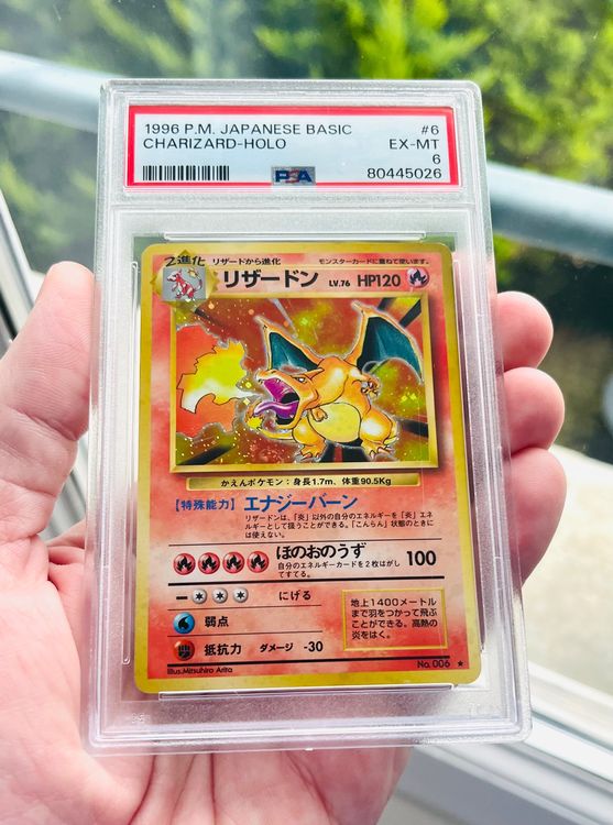 PSA - Pokemon 1996 Charizard Holo ( Dracaufeu Glurak ) JAP | Kaufen auf Ricardo