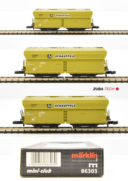Märklin 86303 Selbstentladewagen-Set 3-tlg, Spur Z mit OVP | Kaufen auf ...