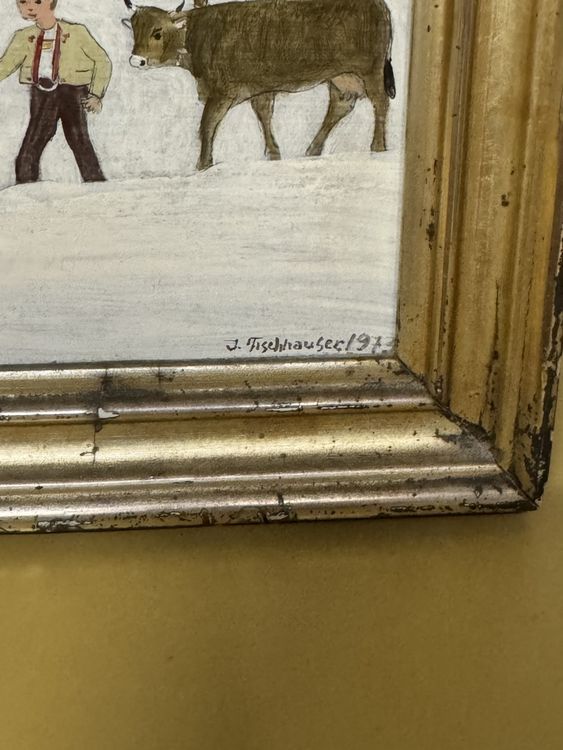 Jakob Tischhauser original gemalte signiertes Bild (Gebraucht) in ...