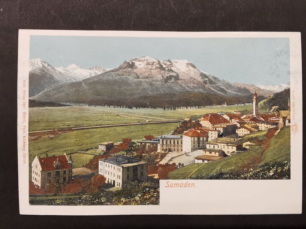 Samaden Engadin Ansichtskarte Graubünden Bergwelt AK (Gebraucht) in ...