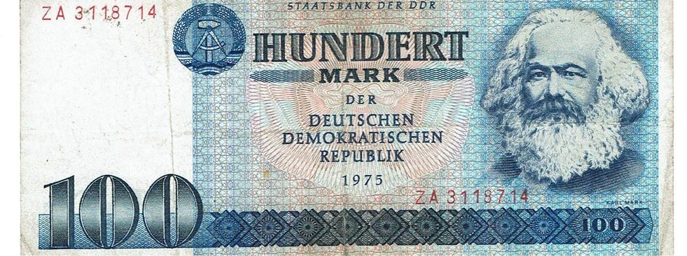 DDR 100 Mark 1975 Ro 363 a Original SS Serie ZA | Kaufen auf Ricardo