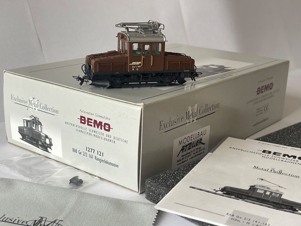 BEMO Metal Collection 1277 121 H0m: RhB Ge 2/2 161 (Neu und ...