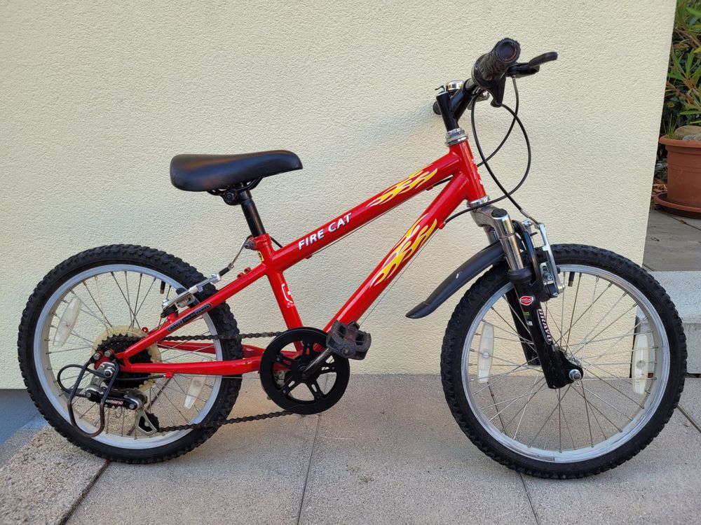 Velo Fahrrad 18 Zoll Fire Cat rot (Gebraucht) in Wiesendangen für CHF ...