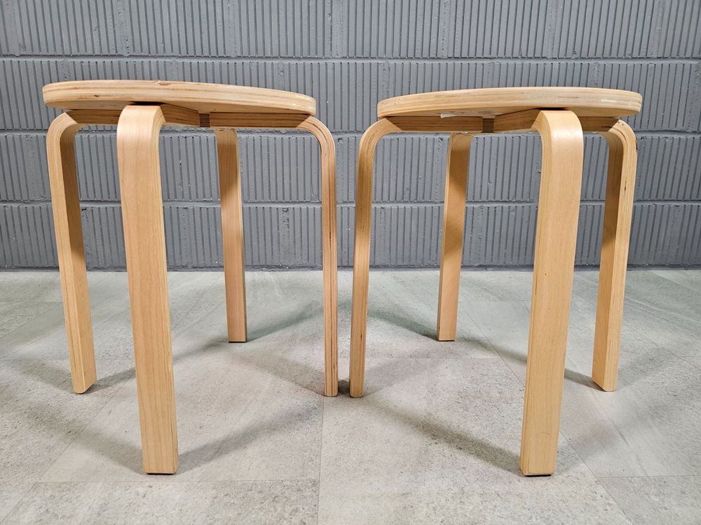 2 IKEA Frosta Stool Hocker, Stapelhocker Design Alvar Aalto (Gebraucht) in Nottwil für CHF 85 ...