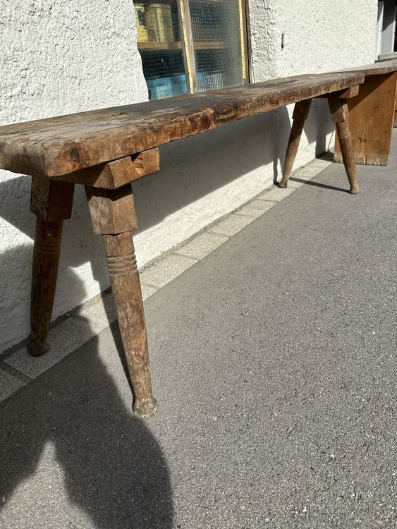 Wunderschne Alte Holzbank Zu Verschenken Bild