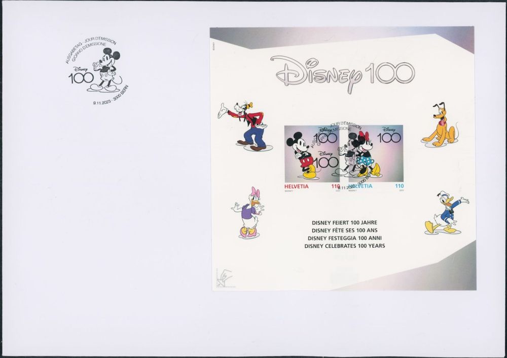 2023 - Disney - Spezialbogen - Block - FDC ET - Ersttag Voll | Kaufen auf Ricardo