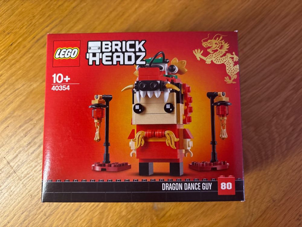 Neu/ungeöffnet Lego Brick Headz 40354 Dragon Dance Guy (Neu und ...