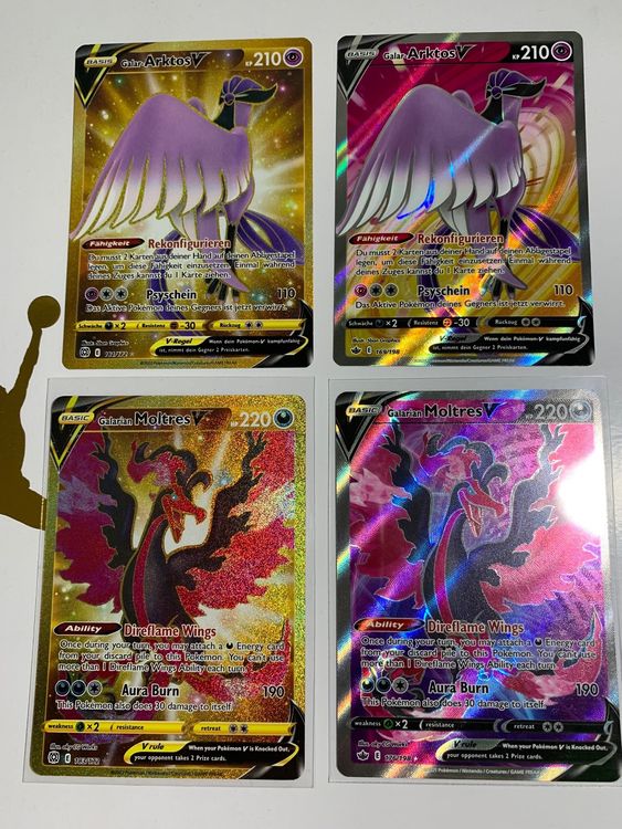 Pokemon Moltres Gold Full Art / Arktos Gold Full Art | Kaufen auf Ricardo