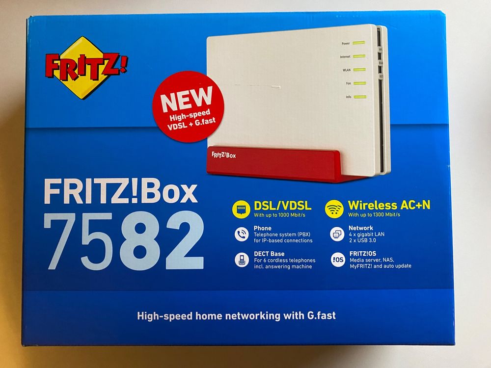 FRITZ!Box 7582 Highspeed Router DSL/VDSL AC+N WLAN (Neu und ...