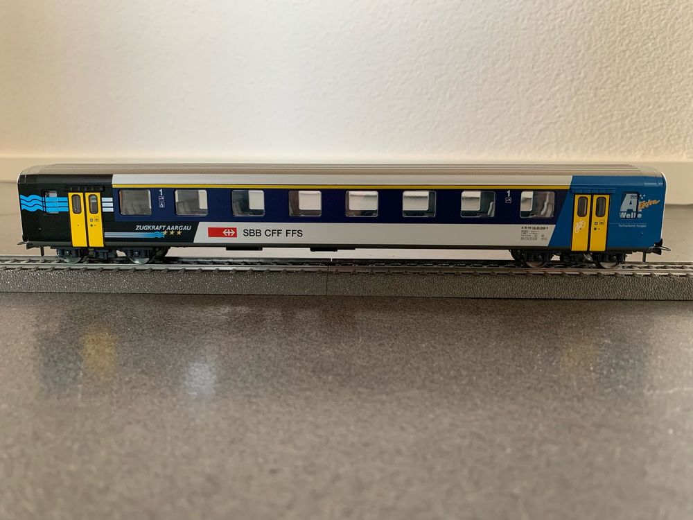 HAG Nr. 722 H0 NPZ Zugkraft Aargau 1.Klasse EW1 Abteilwagen (Neu ...
