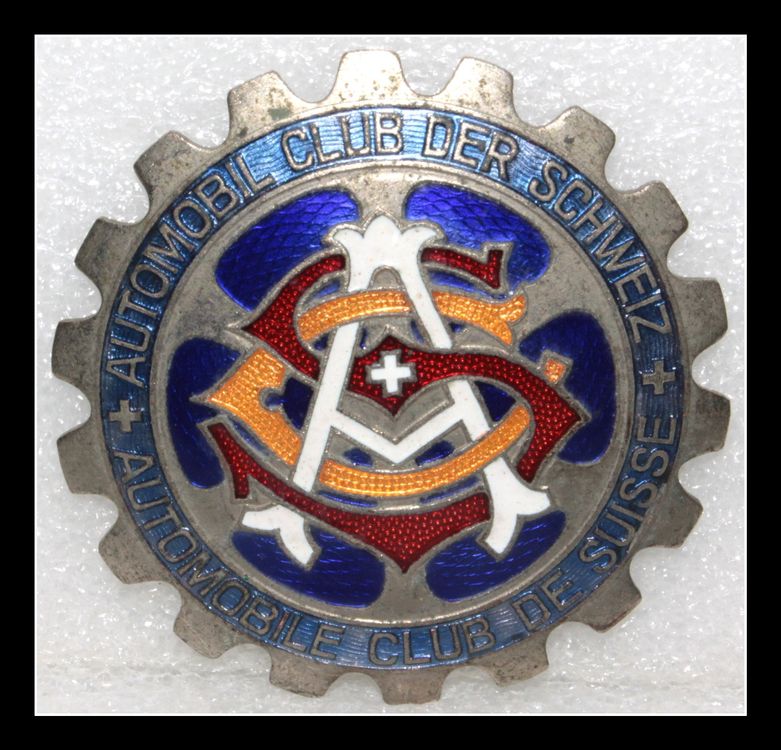 Abzeichen / Emblem ACS AUTOMOBIL CLUB DER SCHWEIZ , 7 cm (Gebraucht) in ...