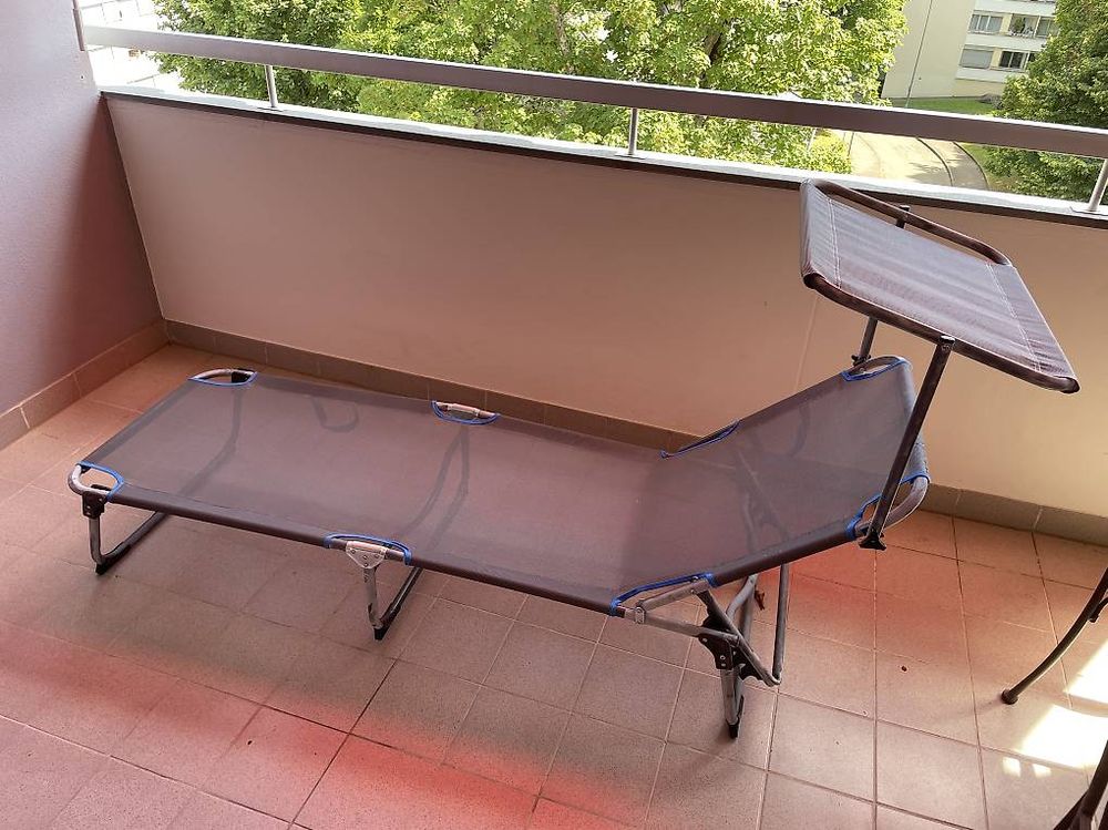 Chaise longue pliable en alu - top qualité (D'occasion) à Versoix pour ...