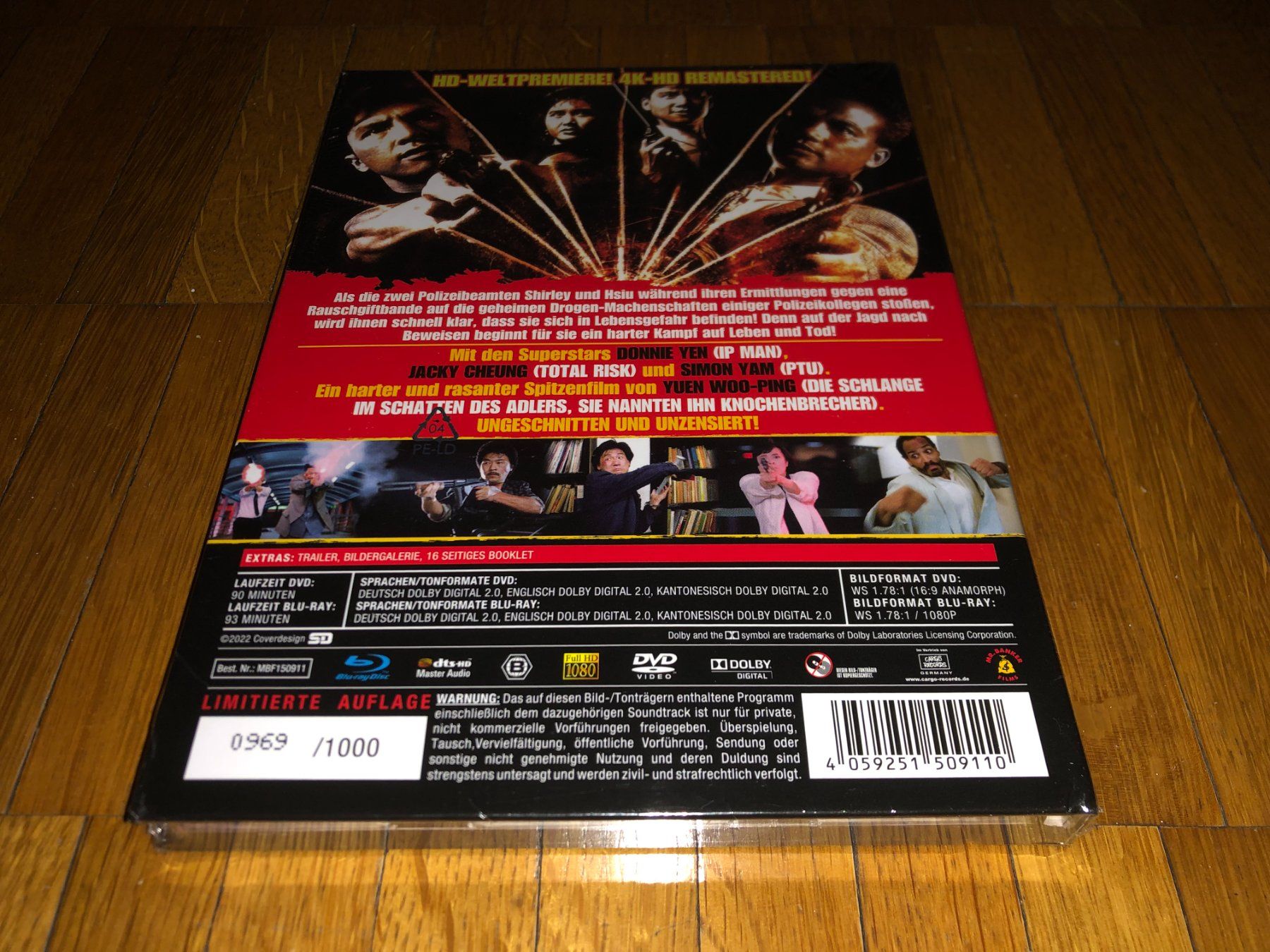 Tiger Cage 1 - Ultra Force 4 - MEDIABOOK - A - UNCUT (Neu und ...