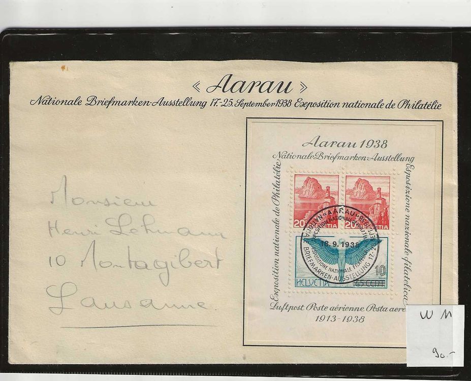 timbre W11 Aarau 1938 (Gebraucht) in Sorvilier für CHF 5 – mit Lieferung auf Ricardo kaufen