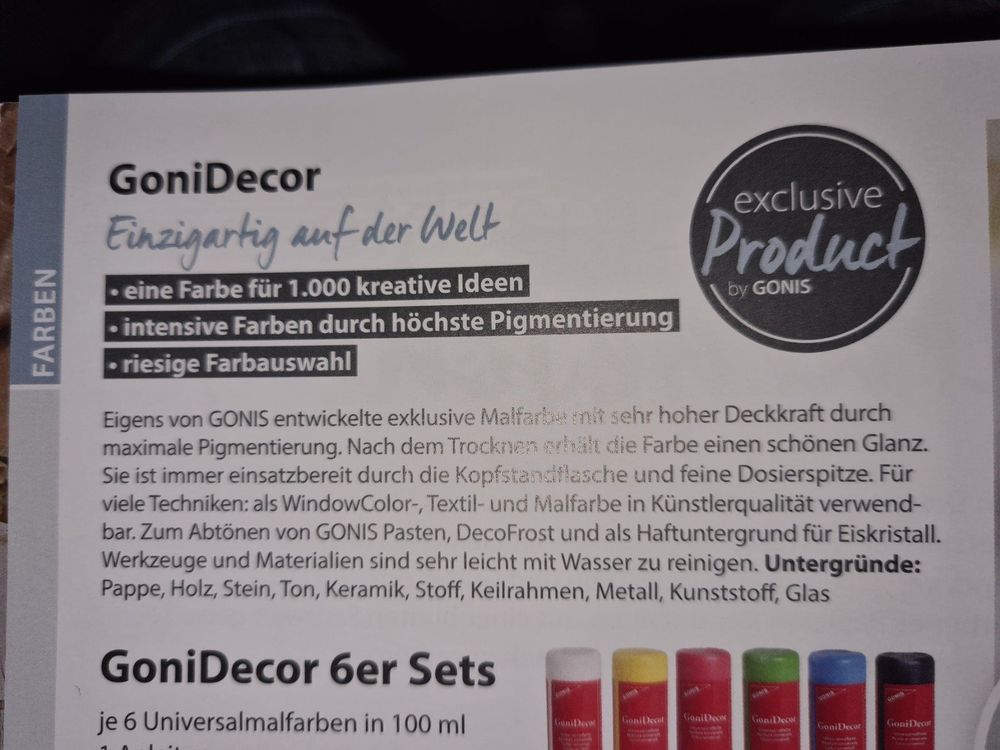Gonis GoniDecor Klassisch Rot 9077 NEU (Neu und originalverpackt) in ...