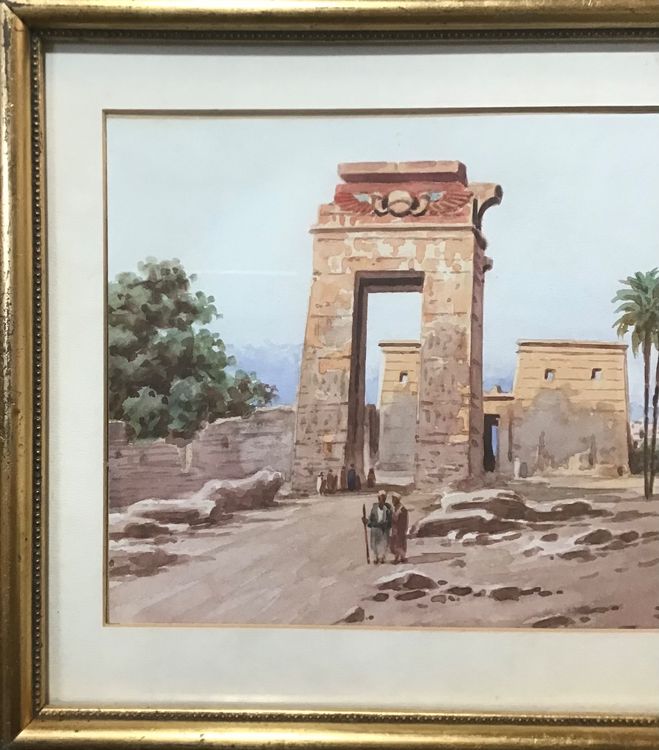 Orientalische Landschaft Aquarell Monogrammiert (Gebraucht) in Root für CHF 125 – mit Lieferung ...