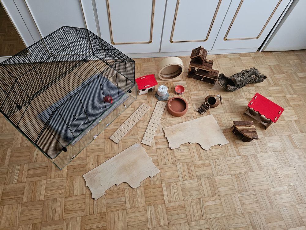 Hamsterkäfig Mäusekäfig mit zubehör (Gebraucht) in Lustmühle für CHF 12 ...
