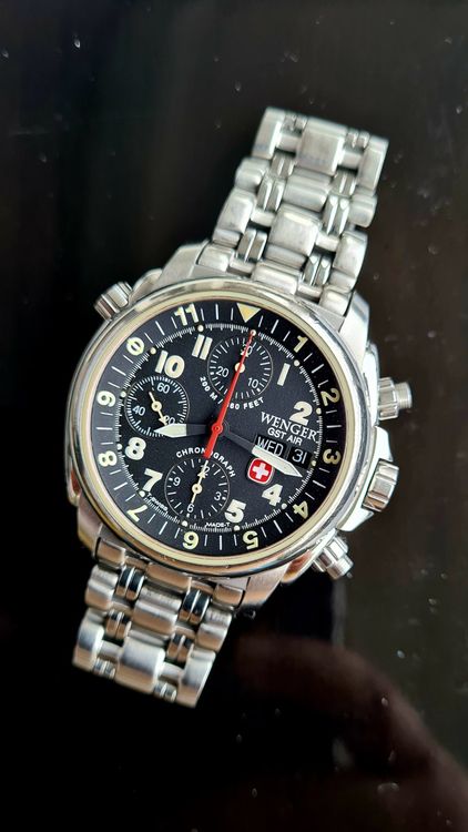 Wenger GST Air, Chrono Valjoux 7750 Fullset | Kaufen auf Ricardo Wenger GST Air, Chrono Valjoux 7750 Fullset | Kaufen auf Ricardo