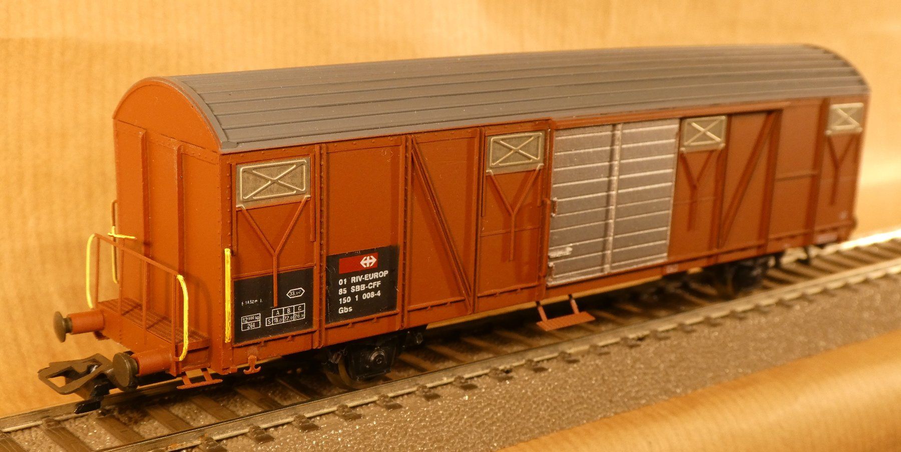 Euroscale Exact-Train nicht Roco SBB ged. Güterwagen Gbs (Gebraucht) in ...