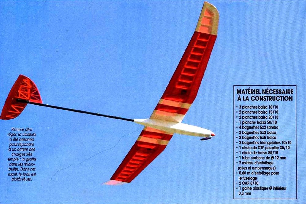 Bauplan RC Segler- Plan (Electro) RC Planeur "Libellule" (Neu (gemäss ...
