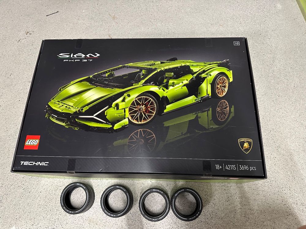 Lego Lamborghini 42115 mit zusätzlichen Spezial Gummipneu (Neu und ...
