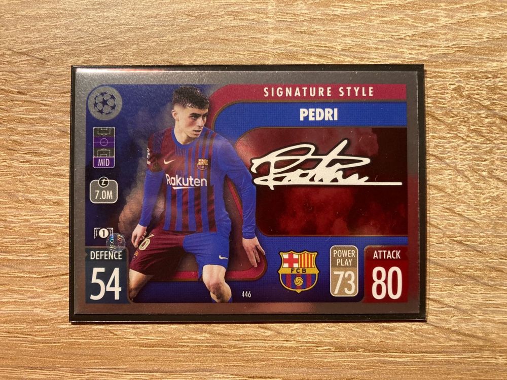 Match Attax Champions League 2021-22 PEDRI Signature Base (Neuf (Voir ...