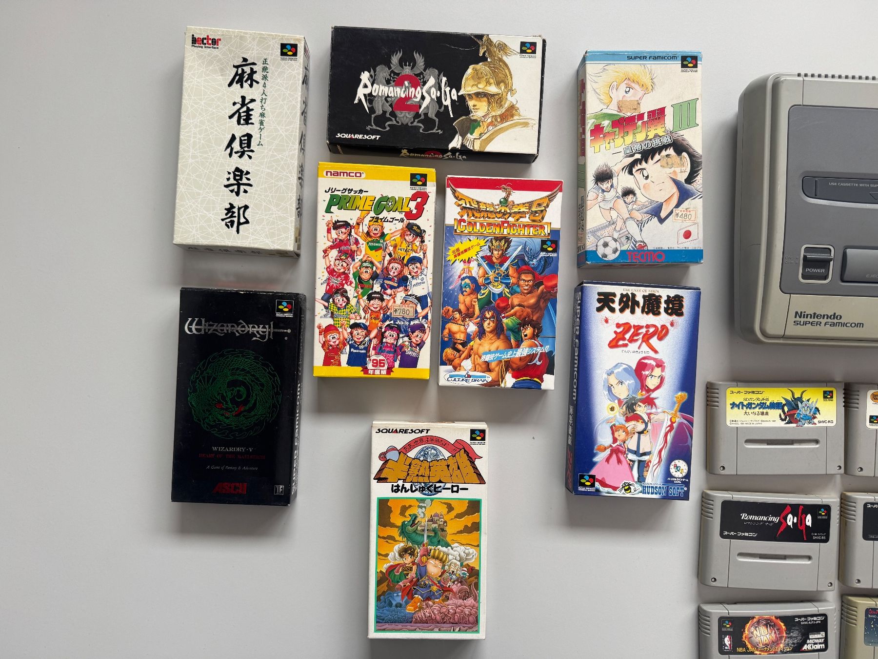 Nintendo Super Famicom LOT 16 games and 1 console-for parts (Gebraucht ...