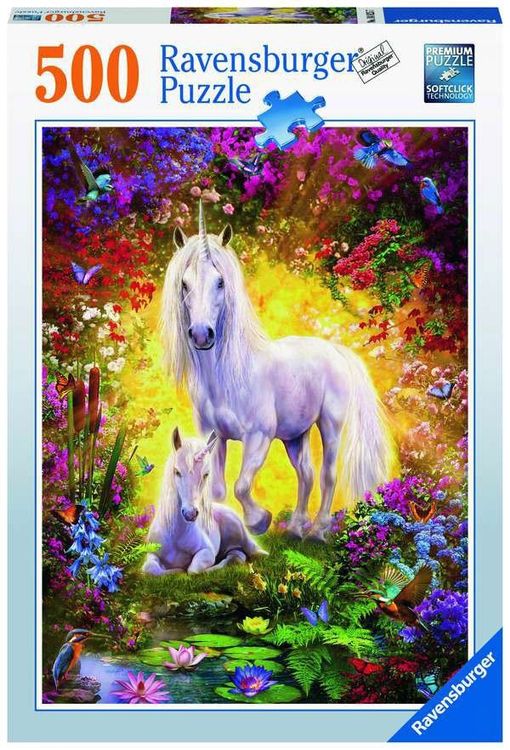 Ravensburger Puzzle 500 Teile Einhorn mit Fohlen | Kaufen auf Ricardo