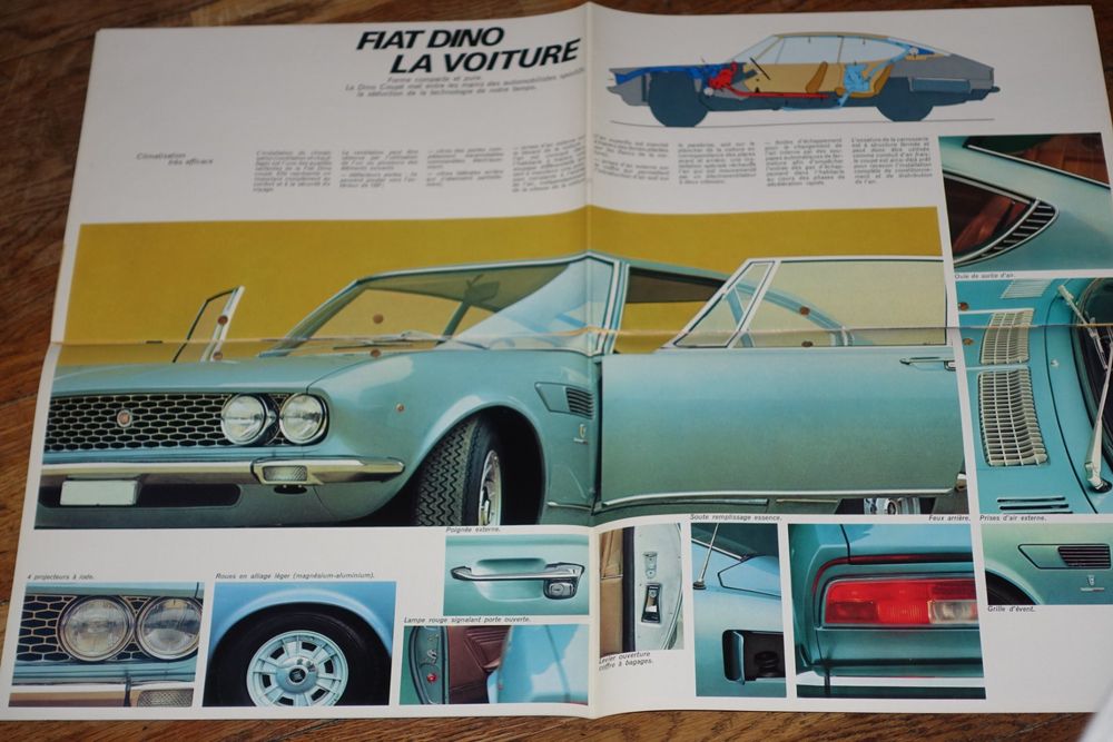 FIAT DINO COUPE BROCHURE OLDTIMER VINTAGE | Kaufen auf Ricardo