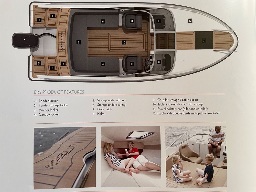 Bateau Uttern D62 SE cabin cruiser | Kaufen auf Ricardo