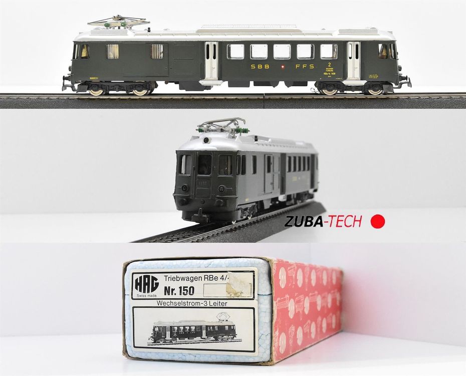 HAG 150 Triebwagen RBe 4/4 SBB H0 WS OVP | Kaufen auf Ricardo