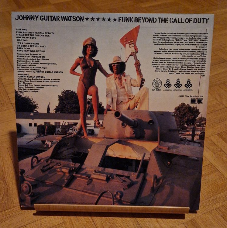 Johnny Guitar Watson ‎– Funk Beyond The Call Of Duty (LP) (Gebraucht ...