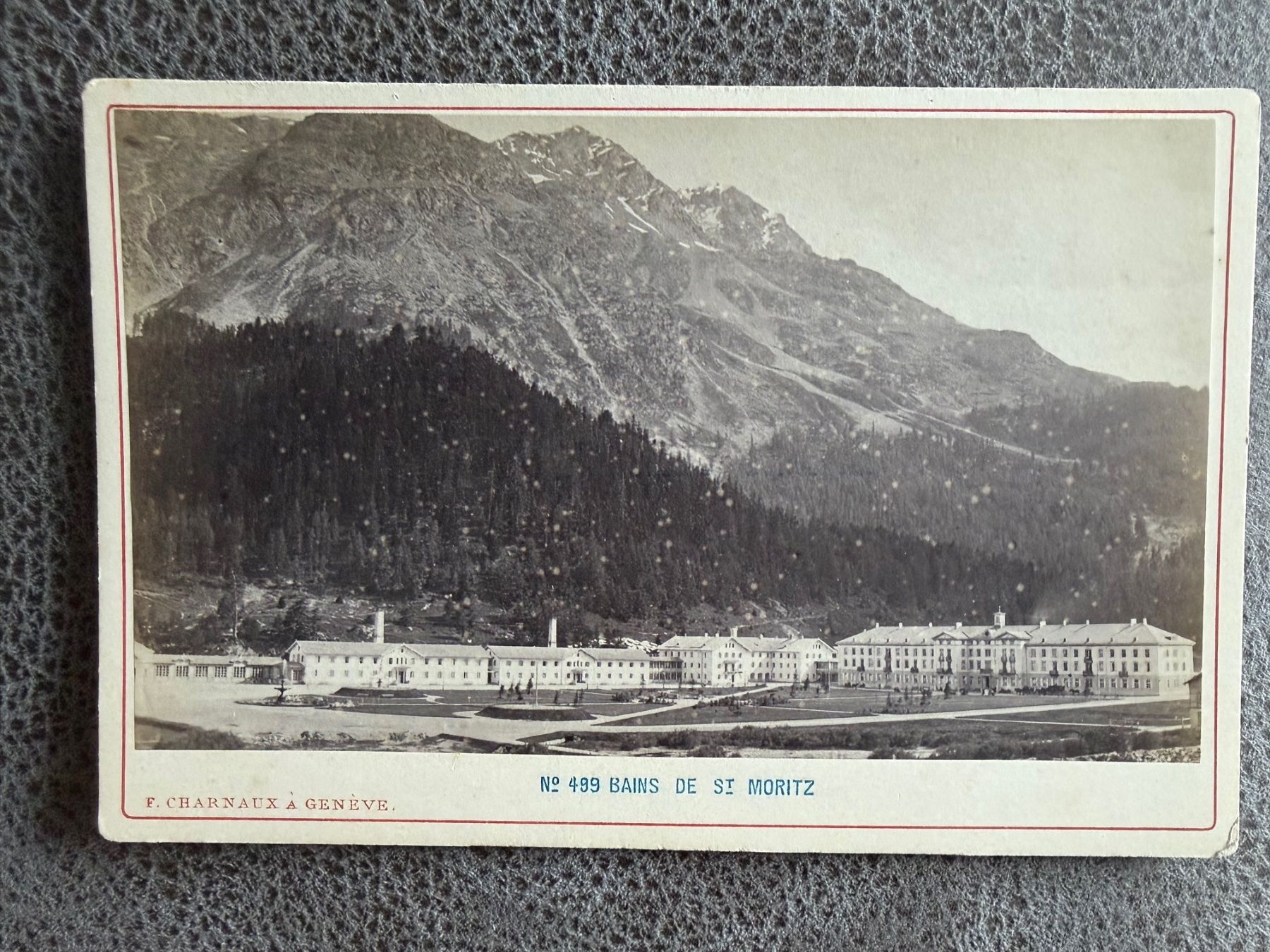 Foto St. Moritz Heilbad Hotel Kurhaus 1880/90, Charnaux (Gebraucht) in ...