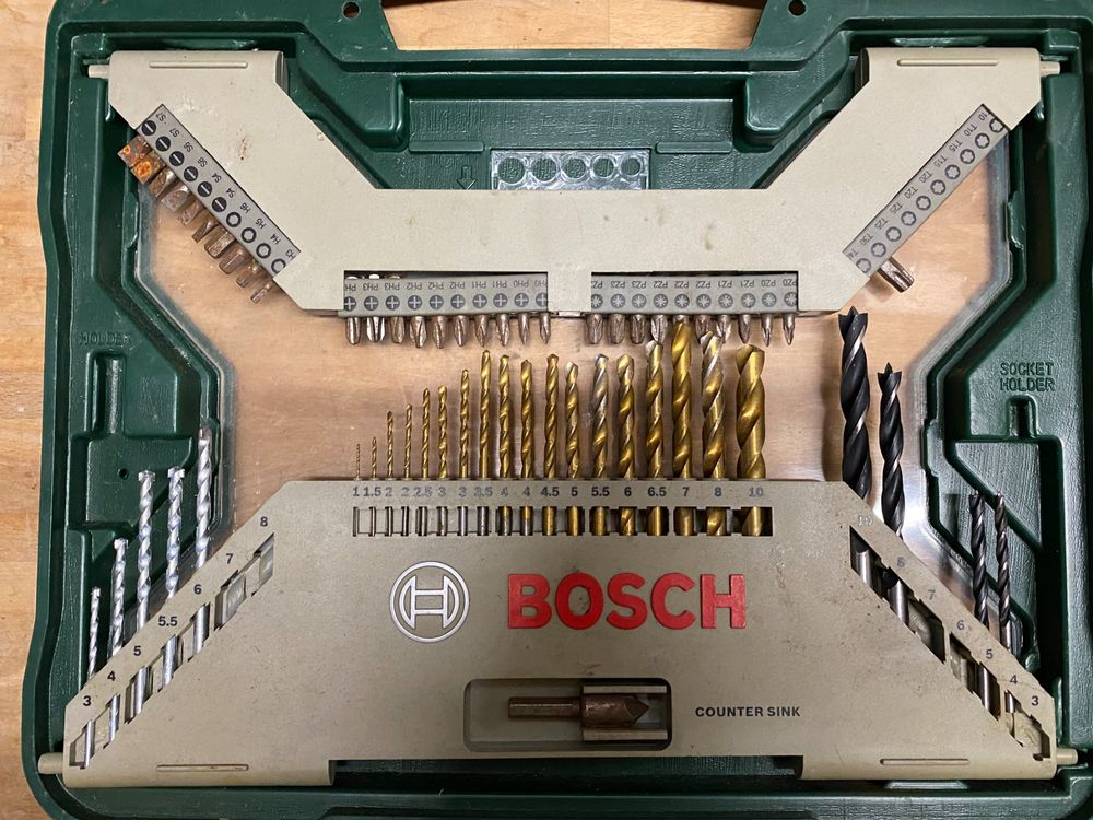 Bohrer / BIT - Set BOSCH X 100 Ti (unvollständig) (Gebraucht) in Worben ...