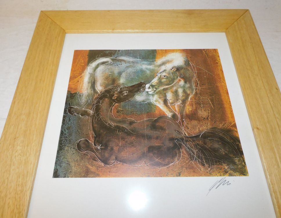 Rausverkauf - Kunst - signierte Litho von Hans Erni Pferde (Gebraucht) in Sursee für CHF 50 ...