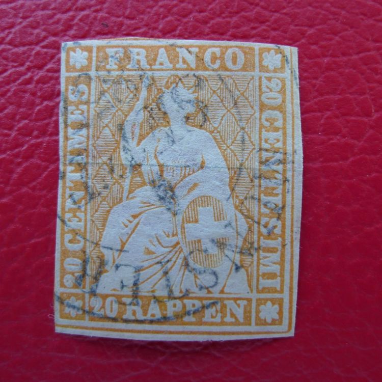 Strubel: 25F (25B1.m) von MÜNSTER LU 1.SEPT.1857, Kat: 370.- (Gebraucht) in Sursee für CHF 25 ...