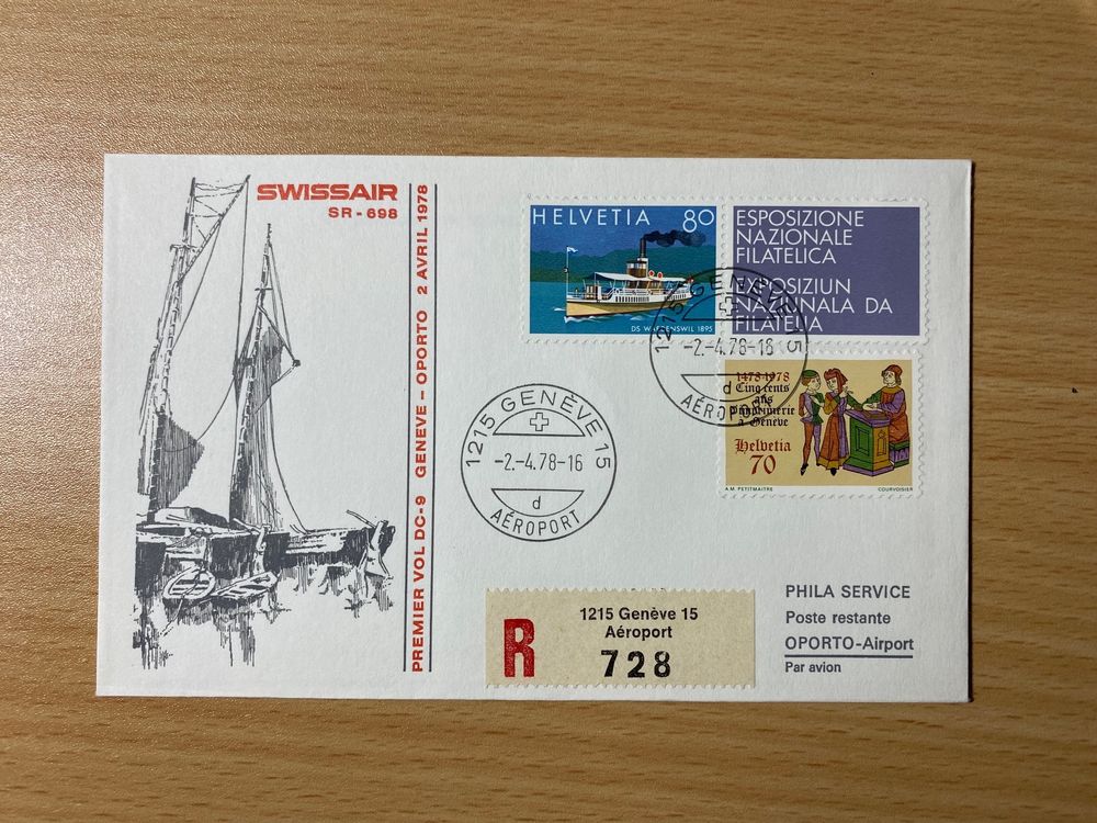 Swissair Erstflug Genf - Oporto 1978 | Kaufen auf Ricardo