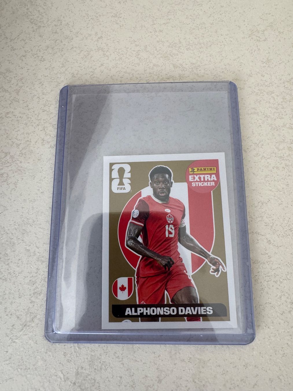 GOLD Alphonso Davies FIFA WM 2026 Extra Sticker Panini (Neu (gemäss ...