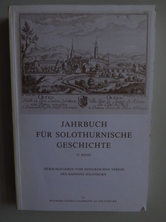 JB Soloth.Geschichte 1977,F.Buchser Briefe an Jean Nötzli (Gebraucht) in Bellach für CHF 8 – mit ...