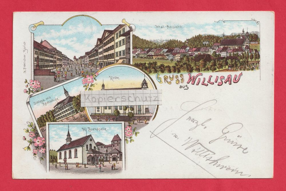 Gruss aus Willisau (LU) 5-Bild Farb-Litho (Gebraucht) in Zürich für CHF ...